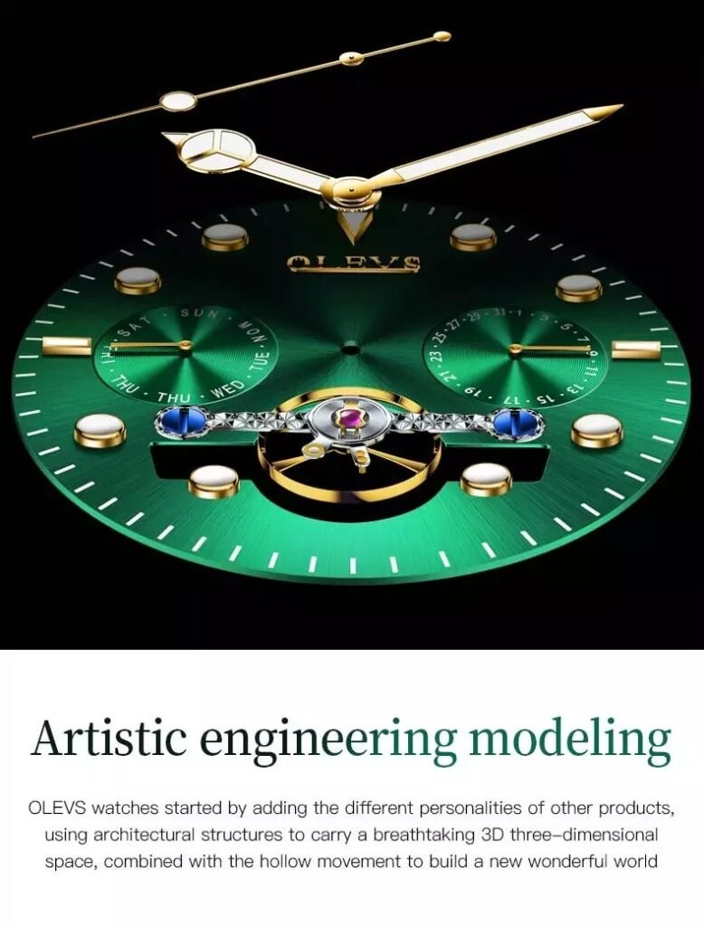 OLEVS Watch 6605 Luxury Tourbillon Automatic Mechanical - OLEVS WATCHES