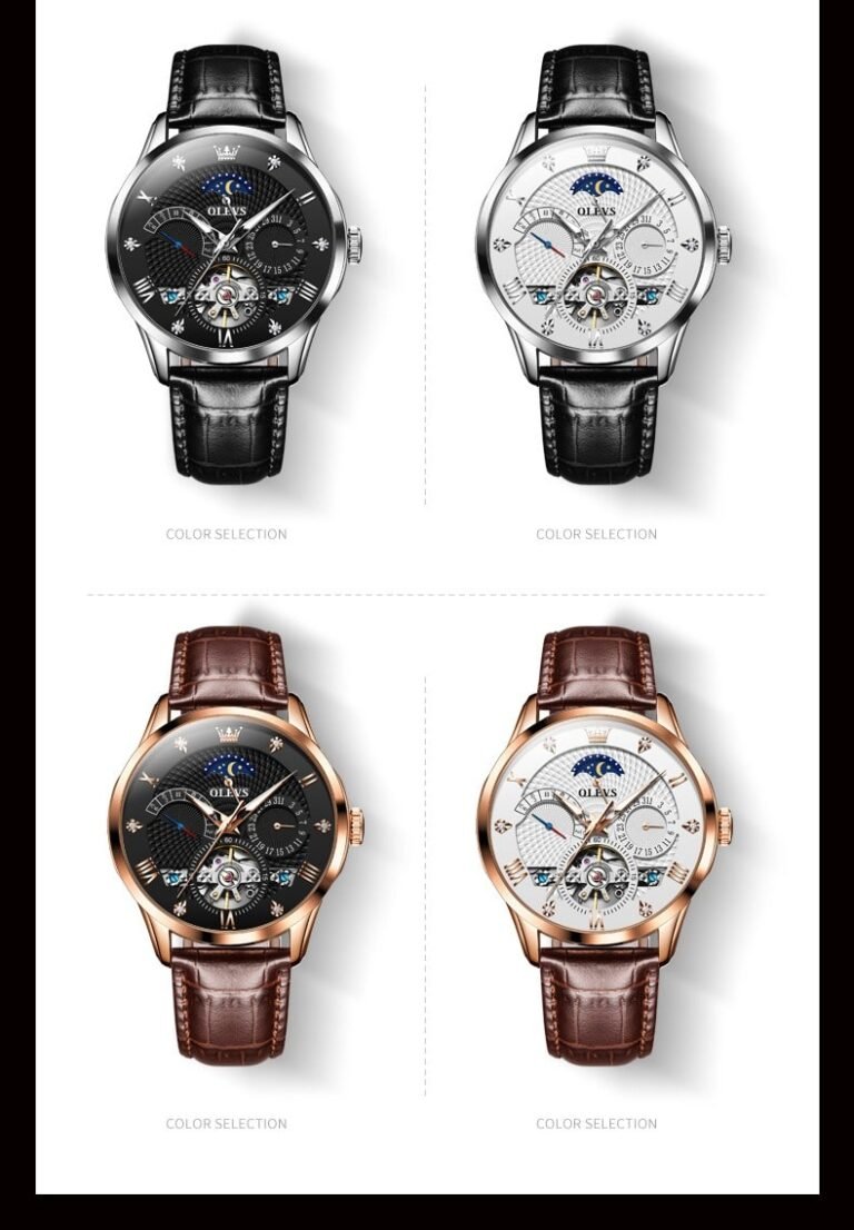 Olevs 6652 High-Quality Movement Automatic Mechanical Sports watch ...