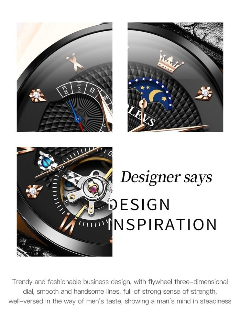 Olevs 6652 High-Quality Movement Automatic Mechanical Sports watch ...