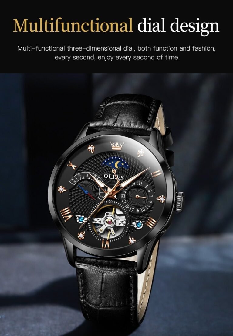Olevs 6652 High-Quality Movement Automatic Mechanical Sports watch ...