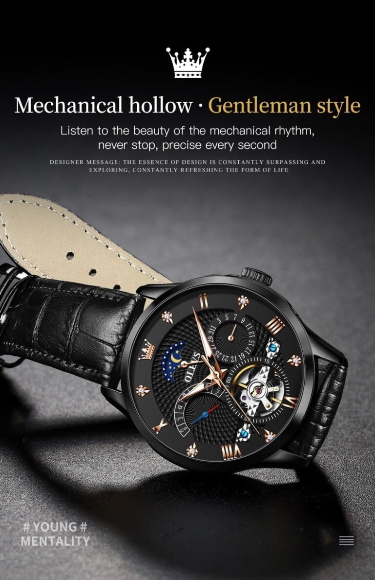 Olevs 6652 High-Quality Movement Automatic Mechanical Sports watch ...