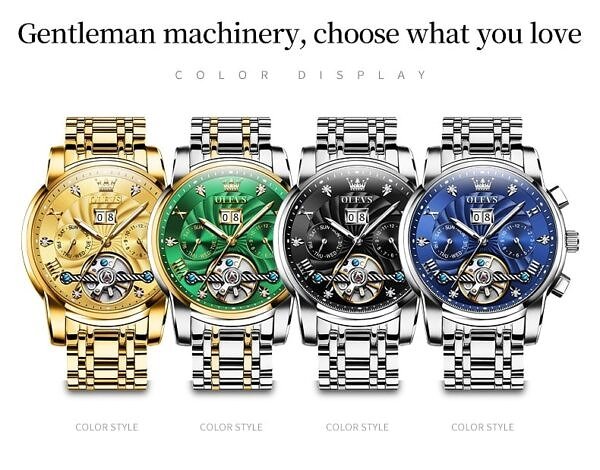 OLEVS 9910 Tourbillon Self-Winding Sports Luxury Watch - OLEVS WATCHES