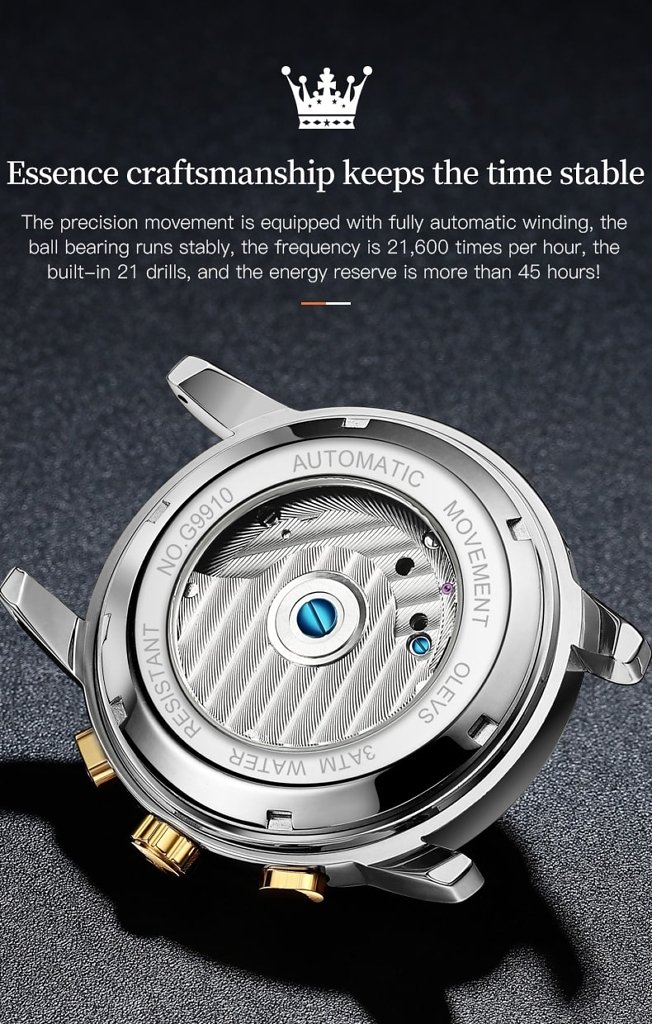 OLEVS 9910 Tourbillon Self-Winding Sports Luxury Watch - OLEVS WATCHES