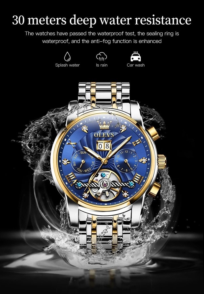 OLEVS 9910 Tourbillon Self-Winding Sports Luxury Watch - OLEVS WATCHES