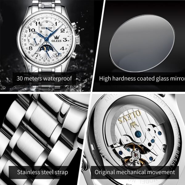OLEVS Luminous Waterproof Automatic Mechanical Watch - OLEVS WATCHES