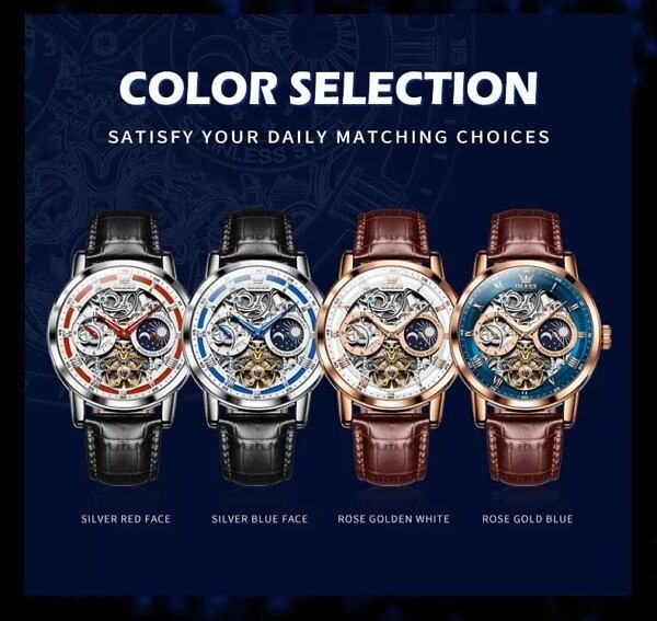 OLEVS Watch 6670 Fully Automatic Mechanical Movement - OLEVS WATCHES
