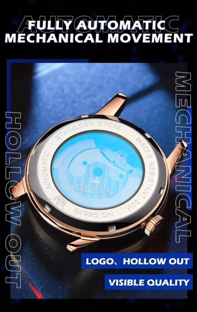 OLEVS Watch 6670 Fully Automatic Mechanical Movement - OLEVS WATCHES