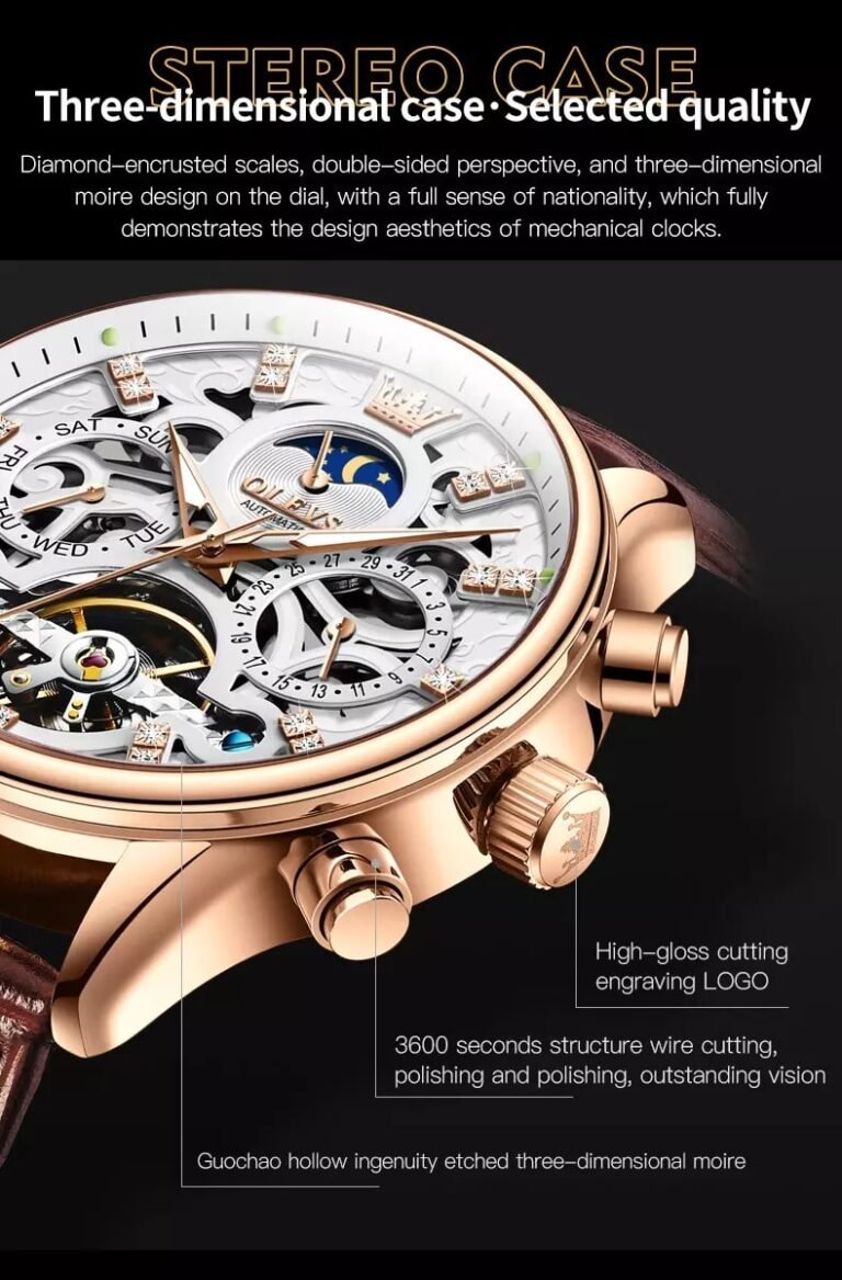 Olevs Watch 6658 Tourbillon Luxury Watch - OLEVS WATCHES