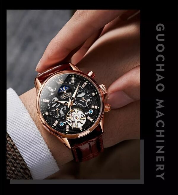 Olevs Watch 6658 Tourbillon Luxury Watch - OLEVS WATCHES