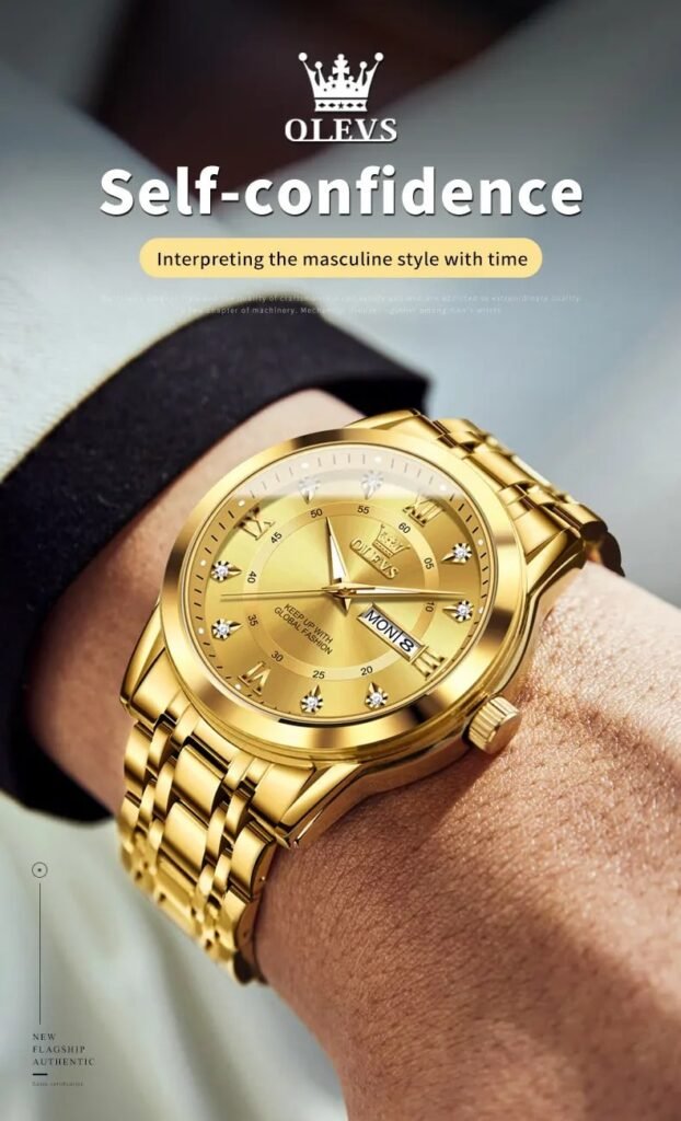 OLEVS 5513 Men's Waterproof Quartz Watch Business Design - OLEVS WATCHES