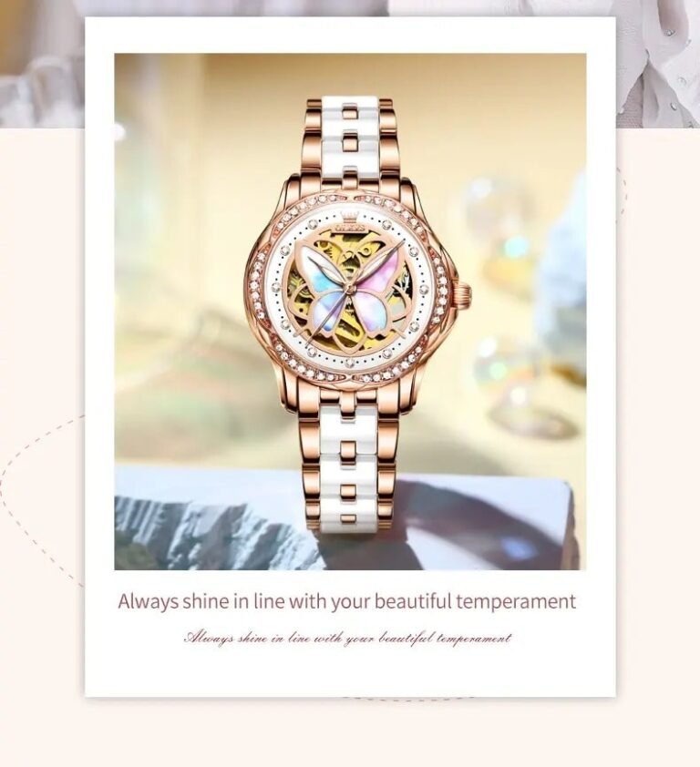 OLEVS 6615 Classic Women's Watch Butterfly Dial - OLEVS WATCHES