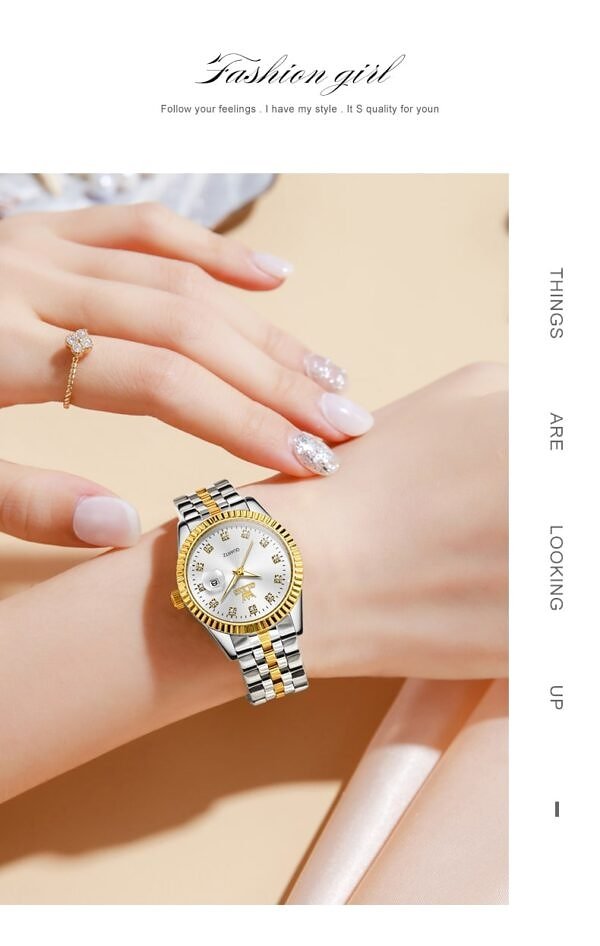 OLEVS 5526 Luxury Quartz Watch for Couples - OLEVS WATCHES