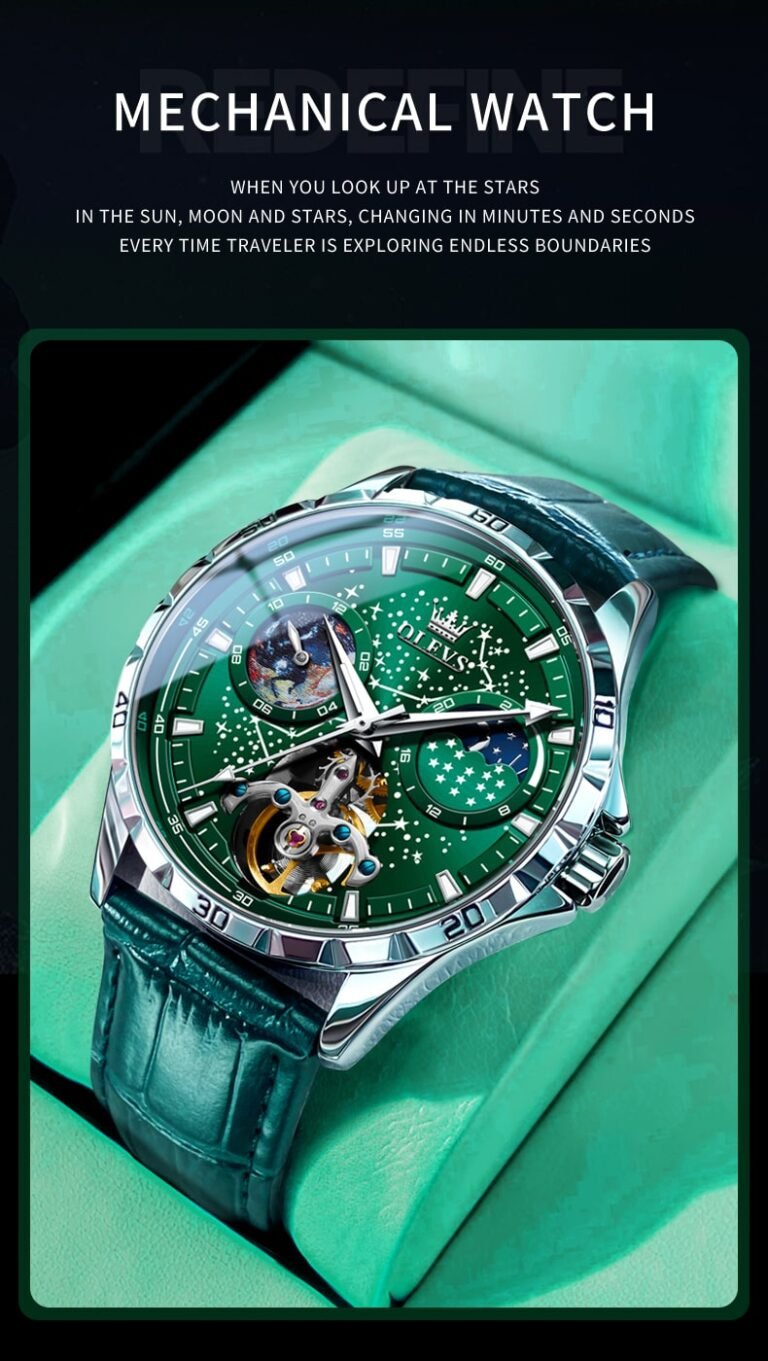 OLEVS 6689 Luxury Skeleton Automatic Men's Watch - OLEVS WATCHES