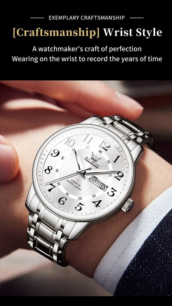 OLEVS 2891 Quartz Couples Watch Set - OLEVS WATCHES