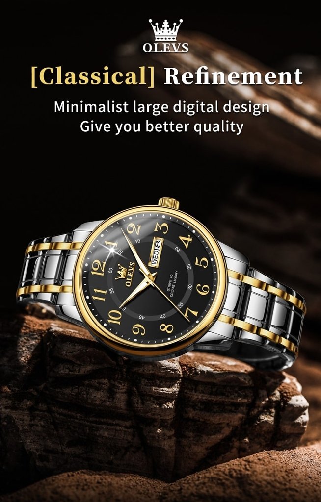 OLEVS 2891 Quartz Couples Watch Set - OLEVS WATCHES