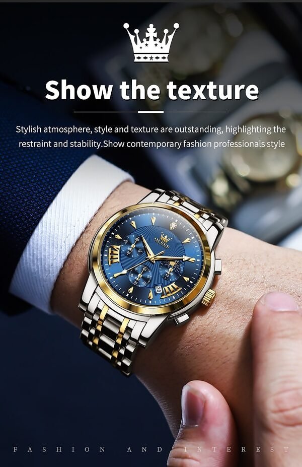 OLEVS 2892 Chronograph Luxury Mens Watch - OLEVS WATCHES