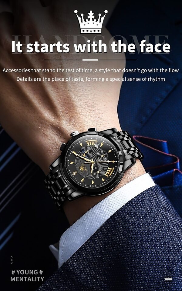 OLEVS 2892 Chronograph Luxury Mens Watch - OLEVS WATCHES