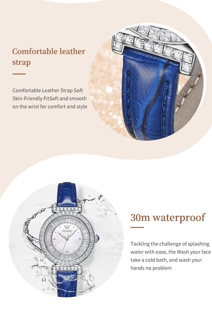 OLEVS 9983 Luxury Gold Womens Wristwatch - OLEVS WATCHES