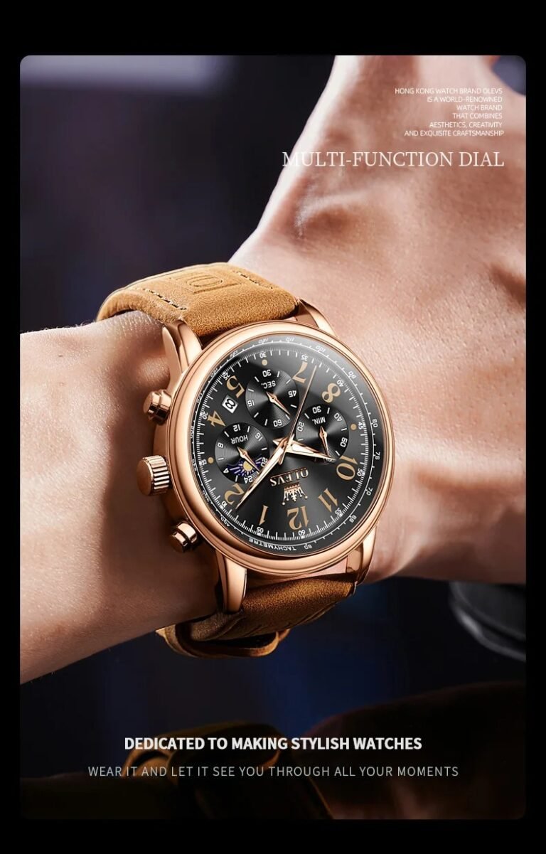 OLEVS 2912 Deus Series Chronograph Mens Quartz Wristwatch - OLEVS WATCHES
