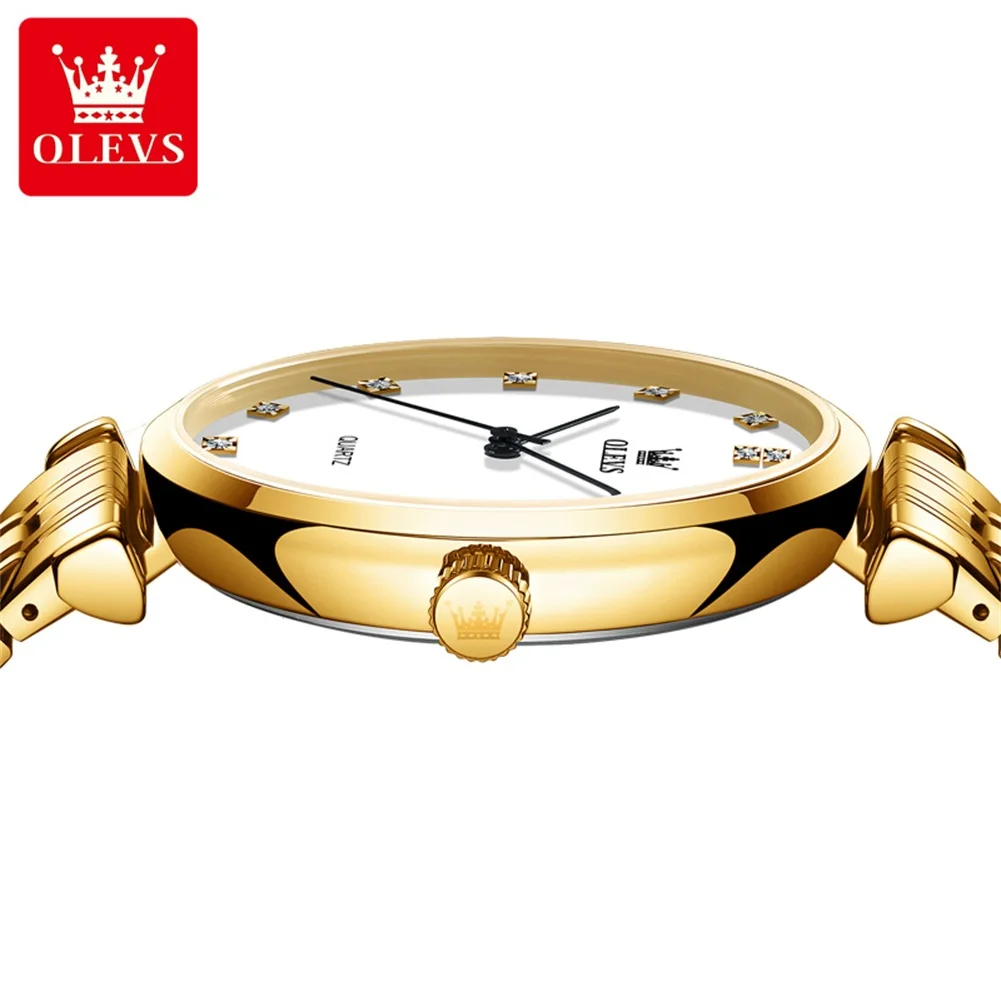 OLEVS 5596 Luxury Couple Quartz Watches - OLEVS WATCHES