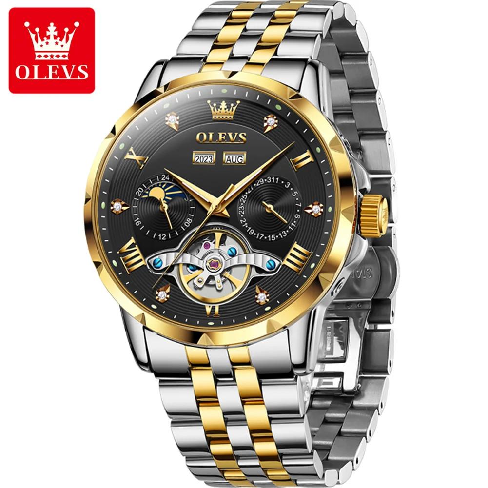 OLEVS 6691 Luxury Tourbillon Automatic Mechanical Watch - OLEVS WATCHES